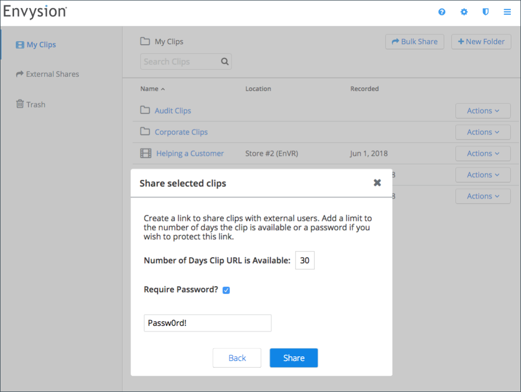 Share Clips External - Envysion Learning