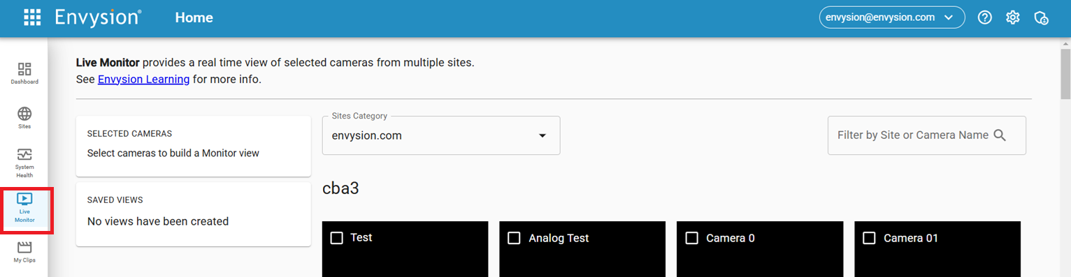 Live Monitor - Envysion Learning