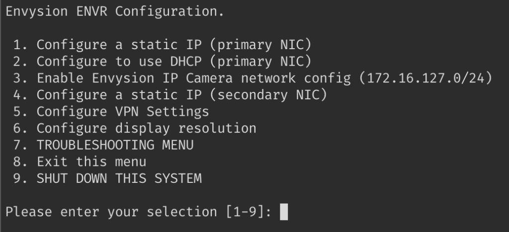 Static IP EnVR Configuration - Envysion Learning