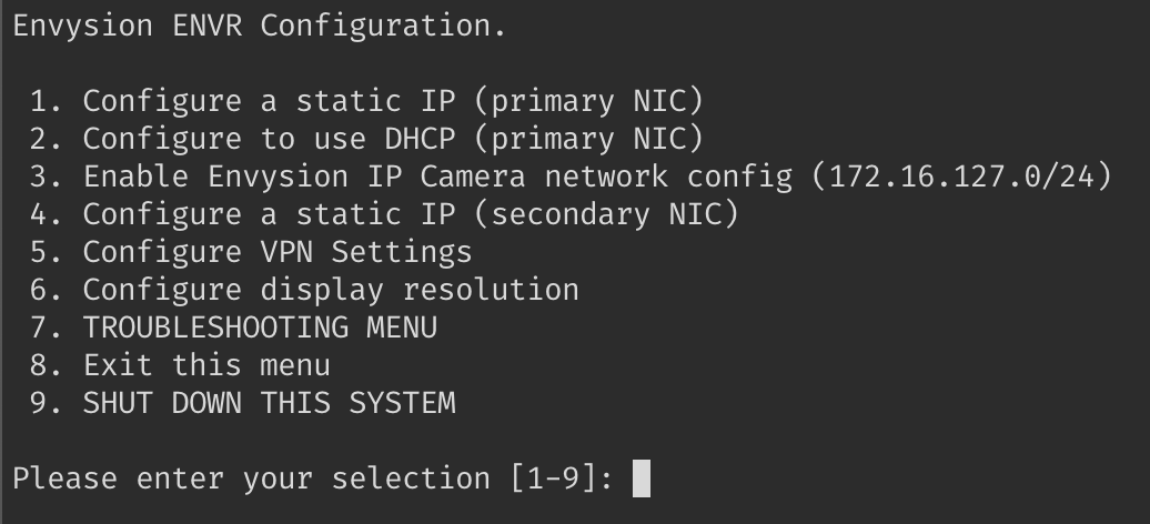 Static IP EnVR Configuration - Envysion Learning