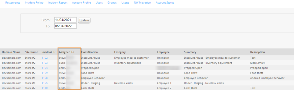 Assigning Incidents - Envysion Learning